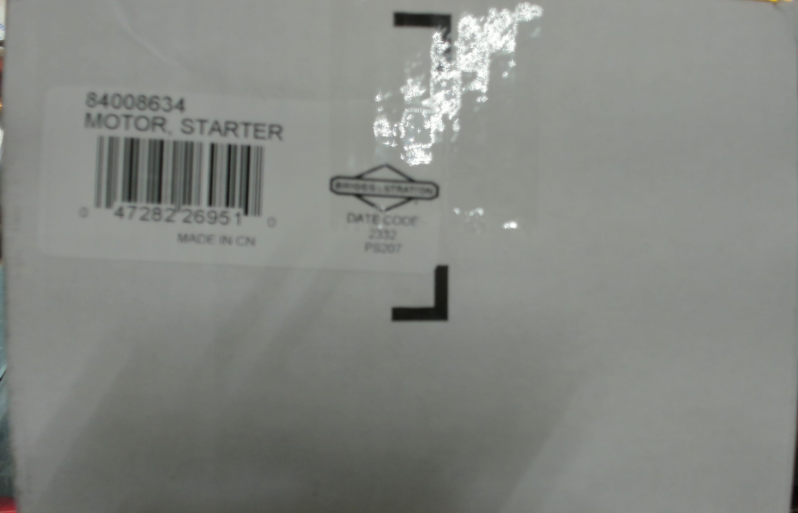 84008634 Briggs & Stratton Starter Motor replaces 84006358 - Finney's ...